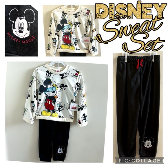 Disney | Matching Sets | Disney Mickey Mouse Kids 2piece Graphic Fleece ...
